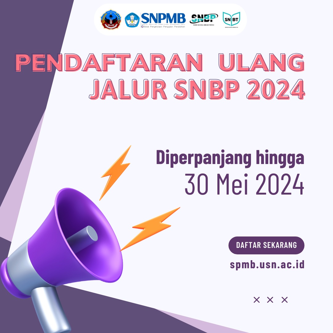 Perpanjangan Pendaftaran Ulang Jalur SNBP Tahun 2024